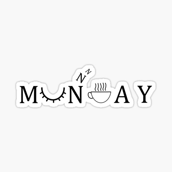 "Monday" Sticker by darkorikalo | Redbubble
