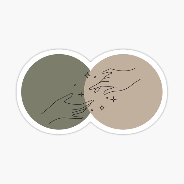 "Aesthetic Pastel Hand Sticker" Sticker for Sale by THEGARDENERSEED ...
