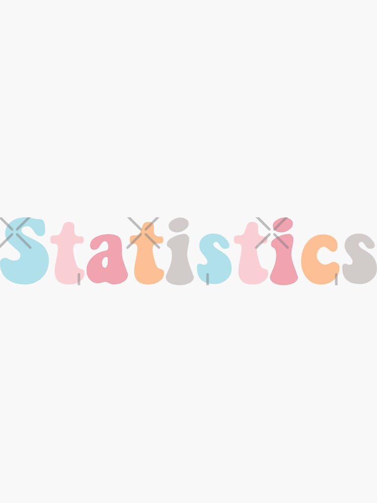 "Statistics" Sticker for Sale by DesignLiterally | Redbubble