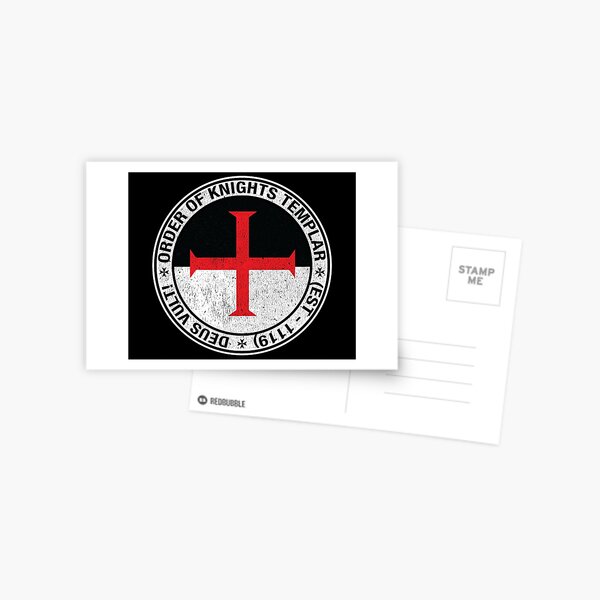 "Order of the Knights Templar Flag and Shield Sigil" Postcard by ...