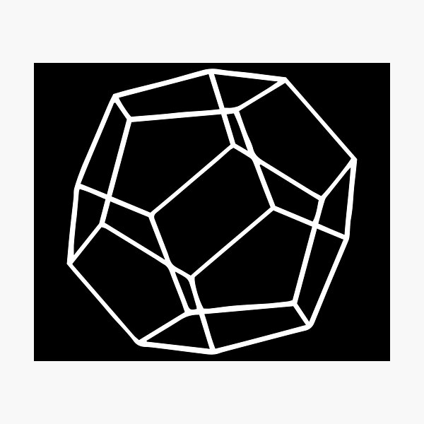 "Dodecahedron or D12 Dice Pattern" Photographic Print by ...