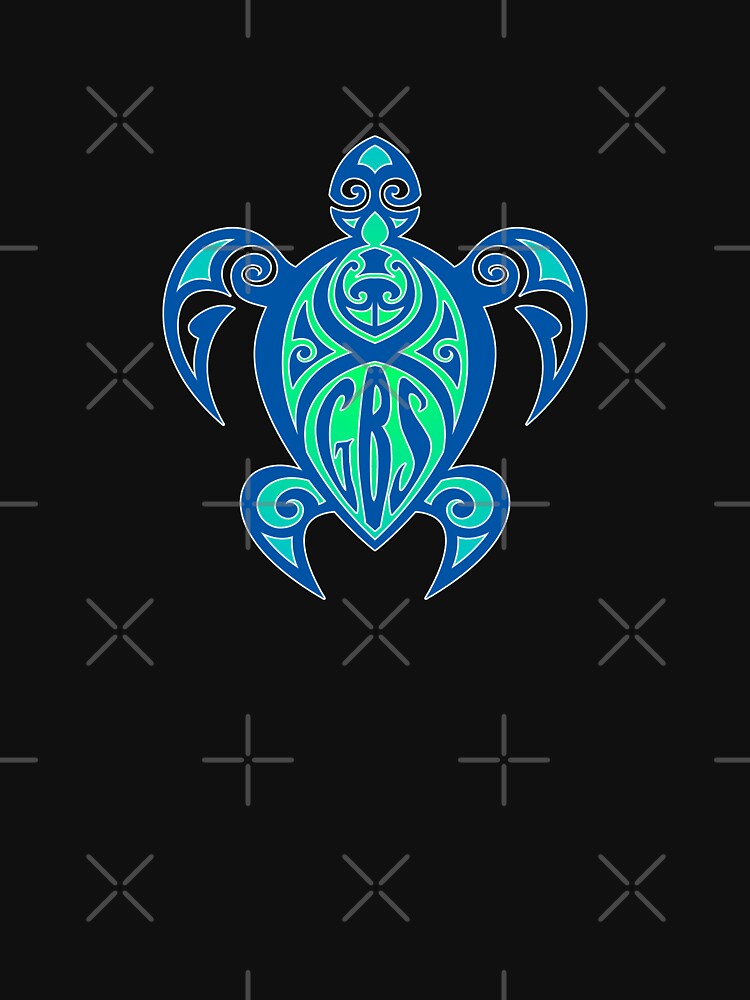 "GBS Turtle Green & Blue" T-shirt for Sale by turnerstokens | Redbubble ...
