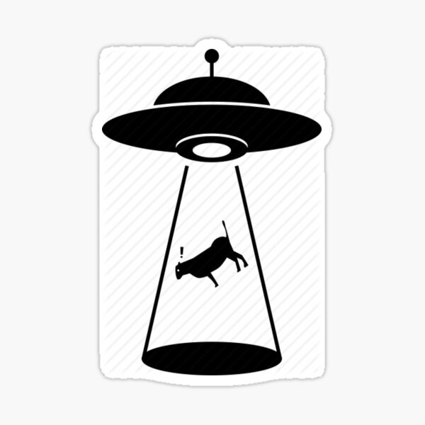 "Alien Abduction Sticker" Sticker for Sale by Vivarer | Redbubble