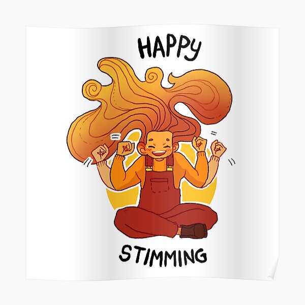 "Happy Stimming" Poster for Sale by AnoukVitte | Redbubble
