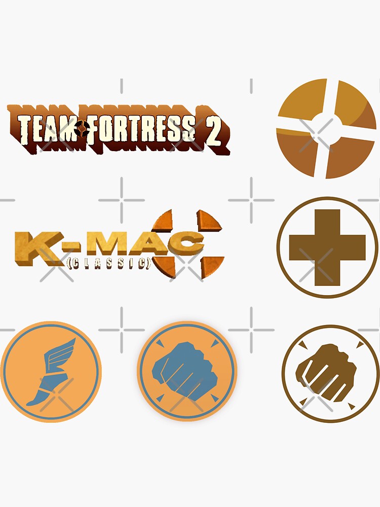 "Team Fortress 2 tf2 logo Set Pack 2" Sticker for Sale by Red-ElYoubi ...