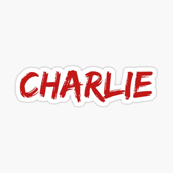 "CHARLIE" Sticker for Sale by keoopolouis | Redbubble