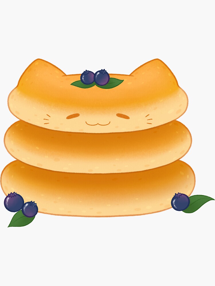 "Cat Pancakes" Sticker for Sale by Shanman-Art | Redbubble