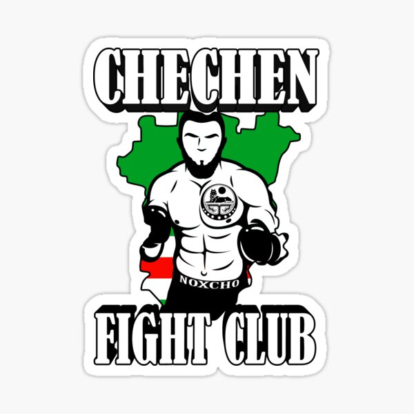 "CHECHEN FIGHT CLUB" Sticker for Sale by GLAVA95 | Redbubble
