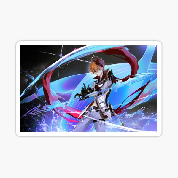 "Tartaglia Genshin Impact" Sticker for Sale by Seodalmi | Redbubble