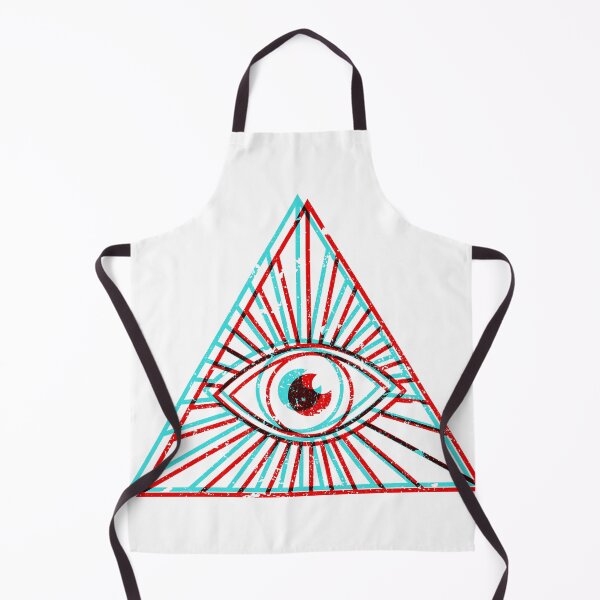 3D All Seeing Eye Kitchen Apron
