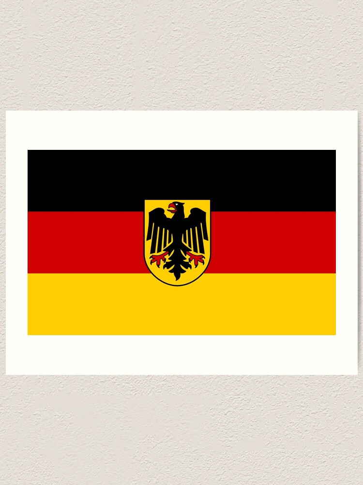 "Flag of German State - Symbol - Flagge Deutschlands (Staat)" Art Print ...