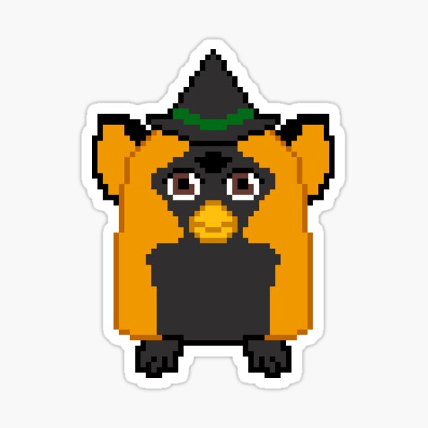 "Ltd Edition Autumn Witch Furby Pixel " Sticker for Sale by styxal ...