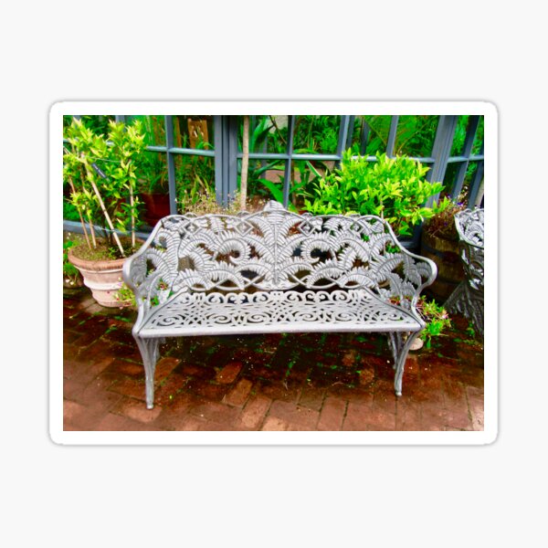 "Elaborate bench" Sticker for Sale by Shulie1 | Redbubble