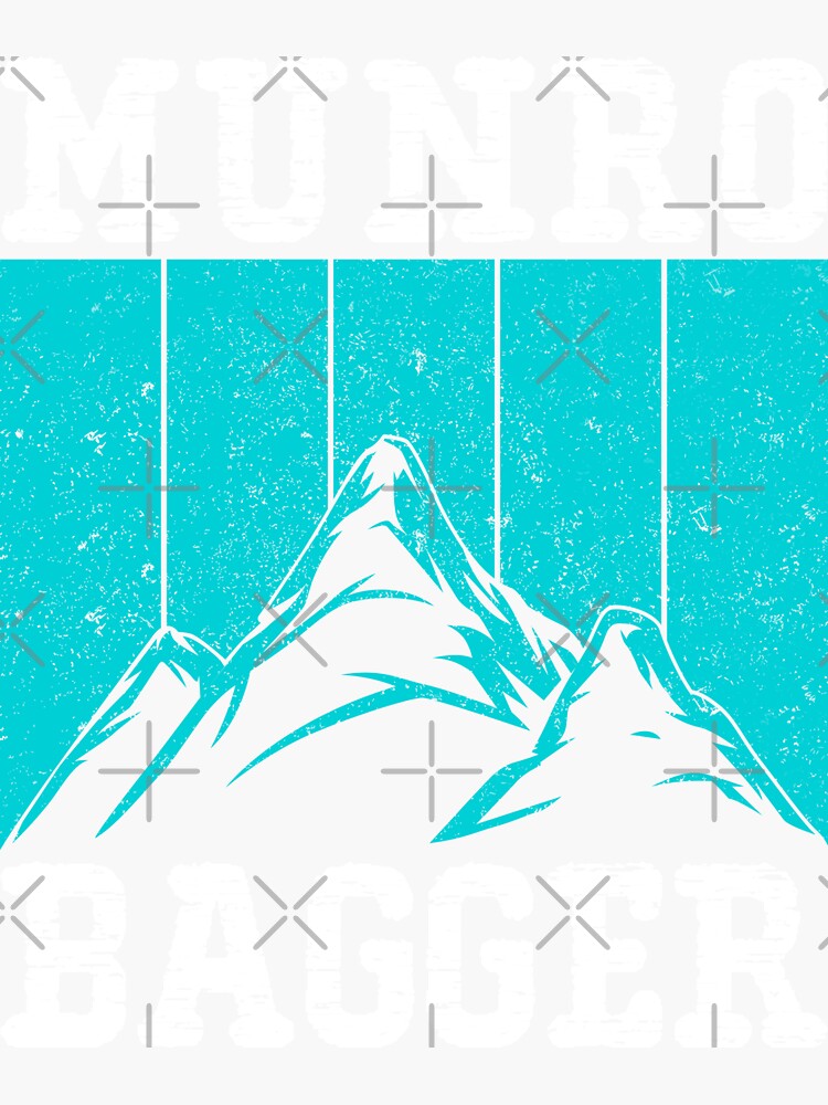 "Munro Bagging - Munro Bagger Retro Design" Sticker for Sale by ...
