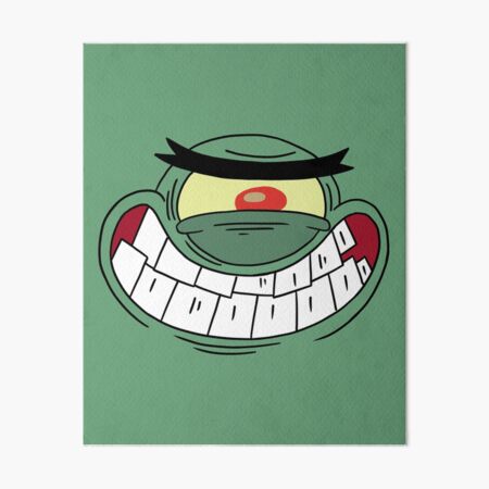 "Plankton Face Funny" Art Board Print for Sale by Smanyaya | Redbubble