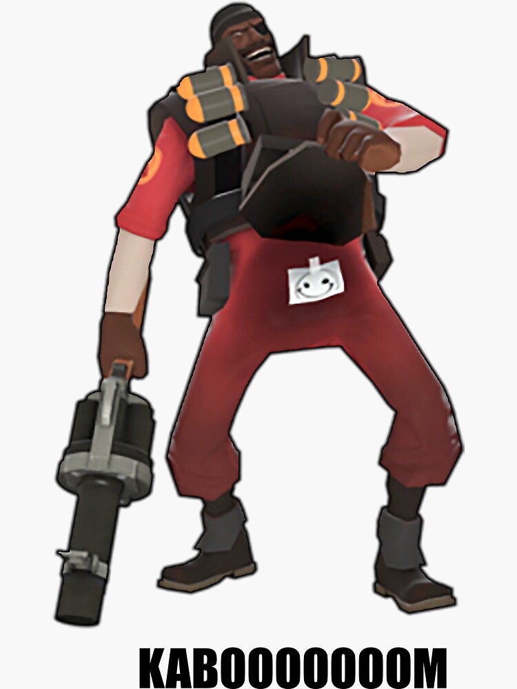 "Team Fortress 2 - Demoman Kaboom" Sticker for Sale by LambdaM | Redbubble