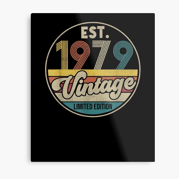 Lámina metálica «Est 1979 Vintage 1979 Edición limitada 42 ° cumpleaños ...