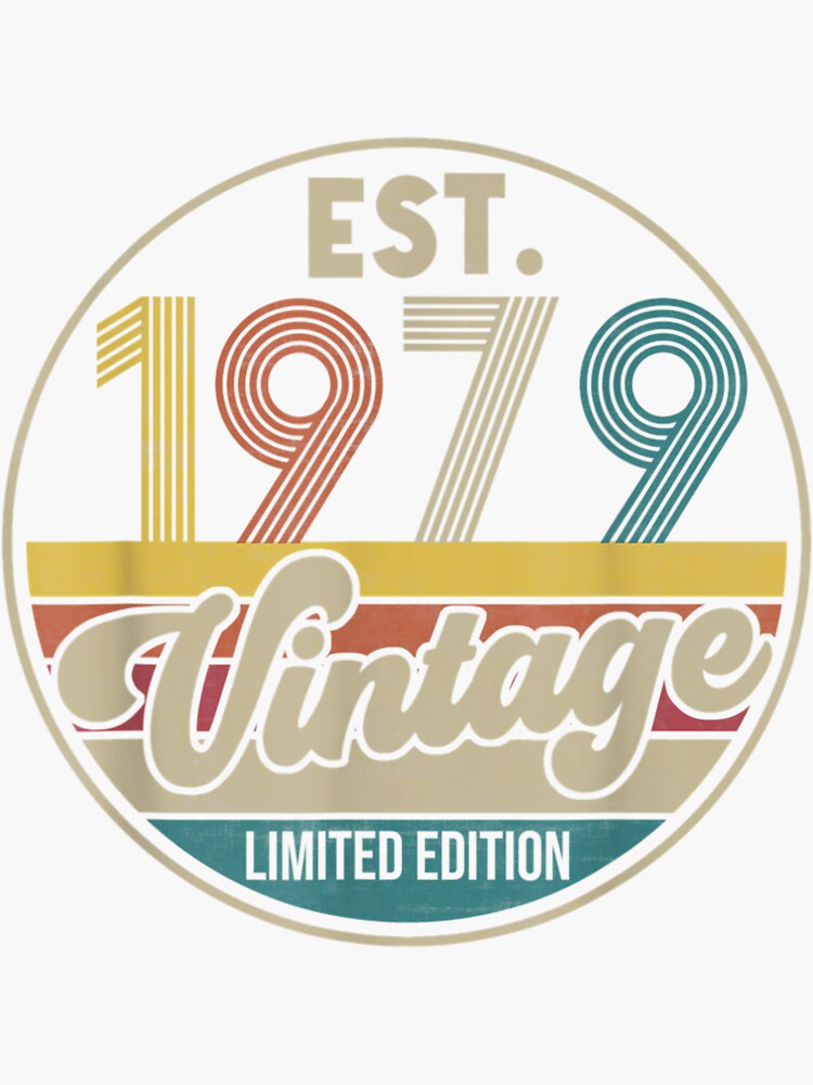 Pegatina «Est 1979 Vintage 1979 Edición limitada 42 ° cumpleaños» de ...