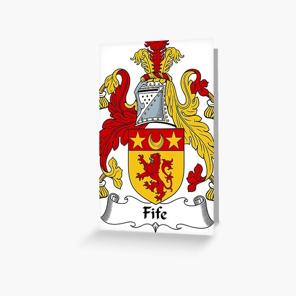 "Fife Coat of Arms / Fife Family Crest" Greeting Card for Sale by ...