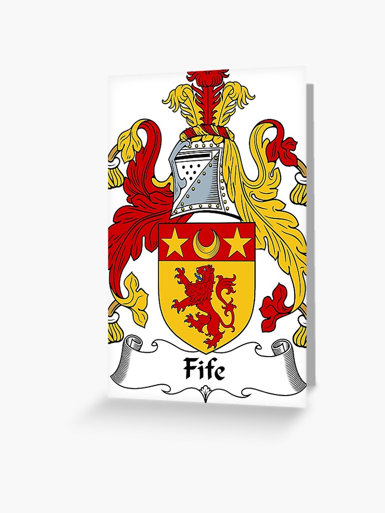 "Fife Coat of Arms / Fife Family Crest" Greeting Card for Sale by ...