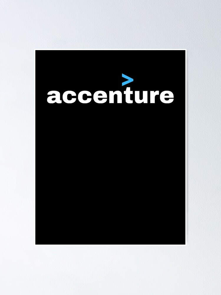 "Accenture Logo Merch" Poster for Sale by FinesseProperty | Redbubble