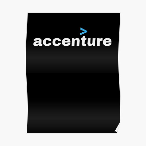 "Accenture Logo Merch" Poster for Sale by FinesseProperty | Redbubble