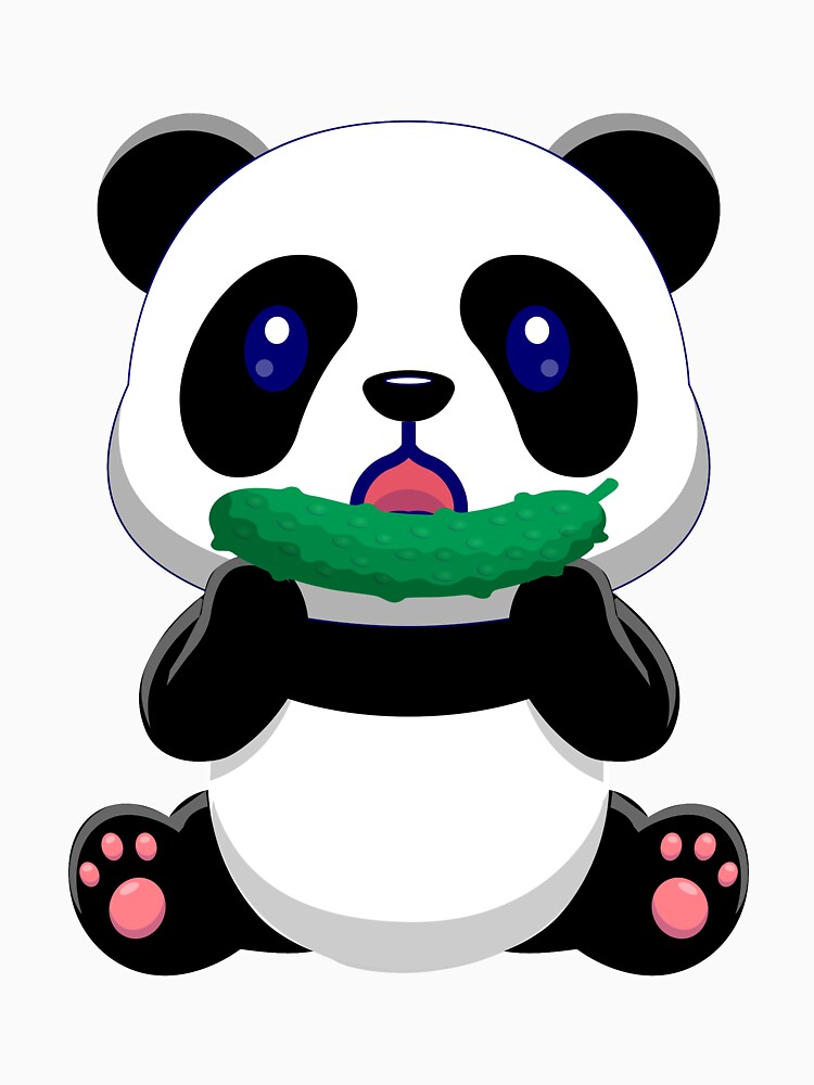 "panda eat pickle" Essential T-Shirt for Sale by Panda Oasis | Redbubble