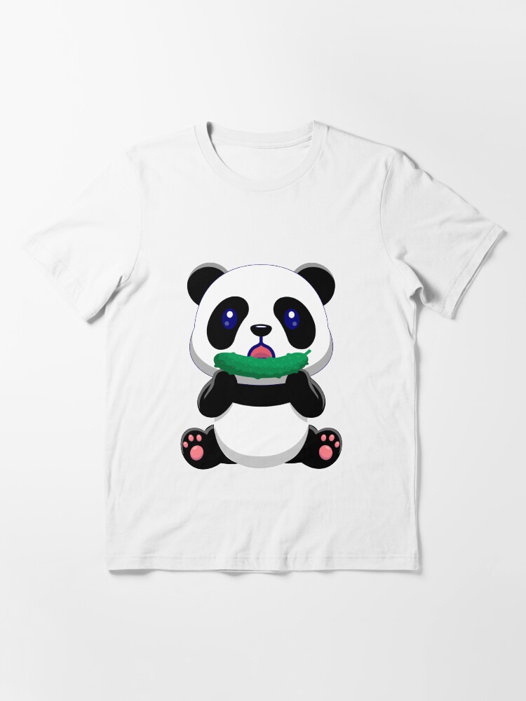 "panda eat pickle" Essential T-Shirt for Sale by Panda Oasis | Redbubble
