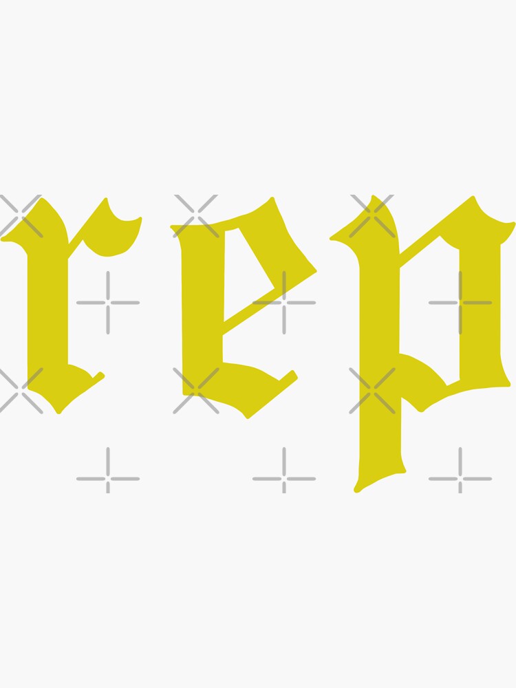 "Rep Yellow Reputation Taylor Swift" Sticker for Sale by bookgirlc ...