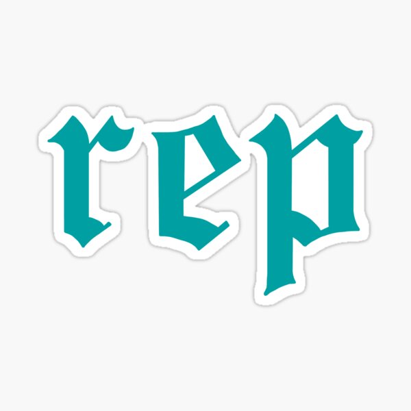 "Rep Teal Reputation Taylor Swift" Sticker for Sale by bookgirlc ...