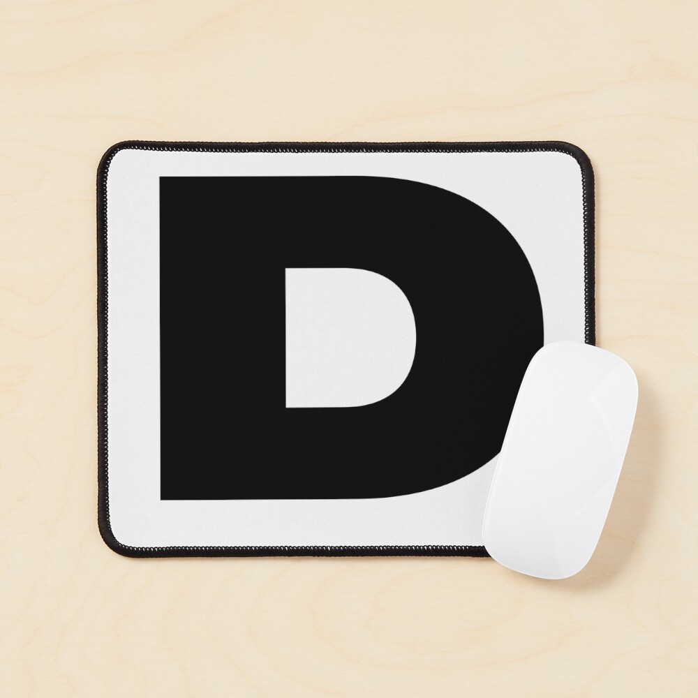 "Bold Monogram Letter D" Sticker by JustSeasons | Redbubble