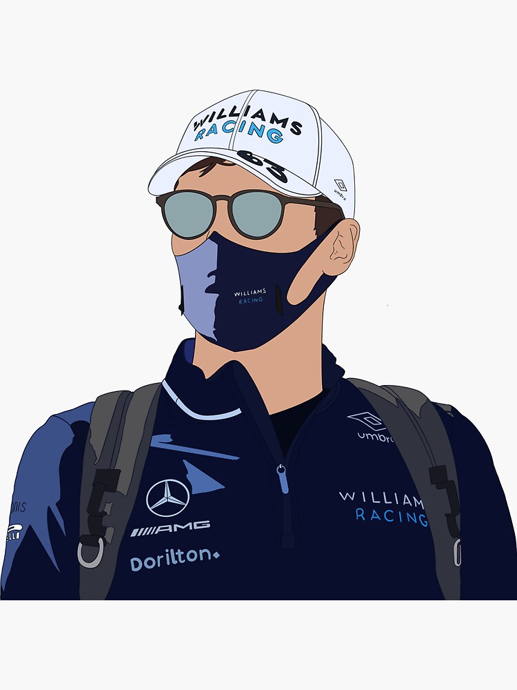 "George Russell" Sticker for Sale by rwpaddock | Redbubble