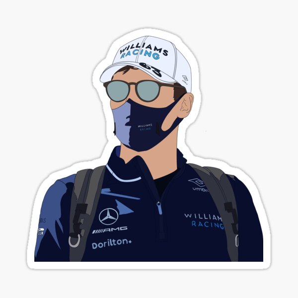 "George Russell" Sticker for Sale by rwpaddock | Redbubble