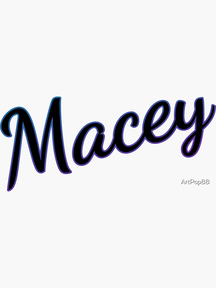 "Macey" Sticker for Sale by ArtPop88 | Redbubble