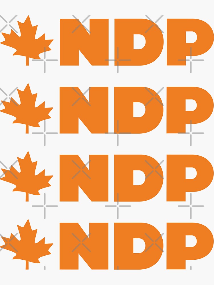 "NDP New Democratic Party Canadian Logo" Sticker for Sale by ...
