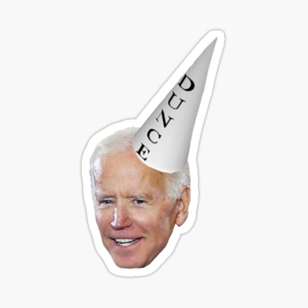"Joe Biden is a Dunce" Sticker for Sale by BluefyreArt | Redbubble