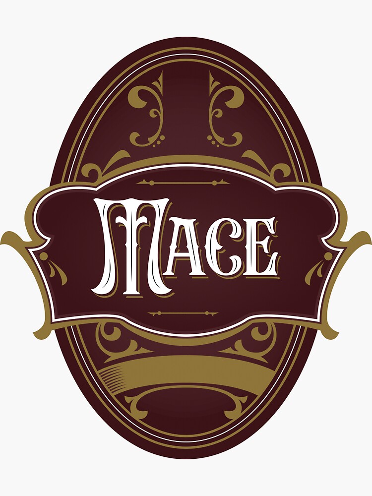 "Mace - Ornate Herb & Spice Label" Sticker for Sale by The-Label-King ...