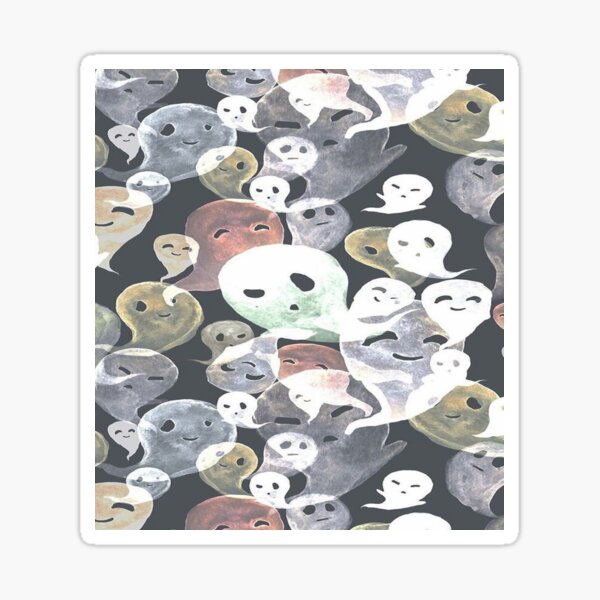 "Friendly Ghosts" Sticker for Sale by Teixeira224 | Redbubble