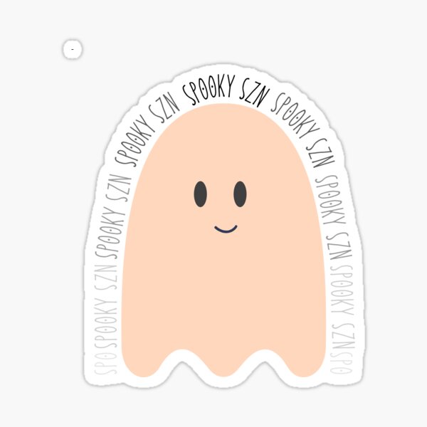 "spooky szn ghost" Sticker by edenbargeron | Redbubble