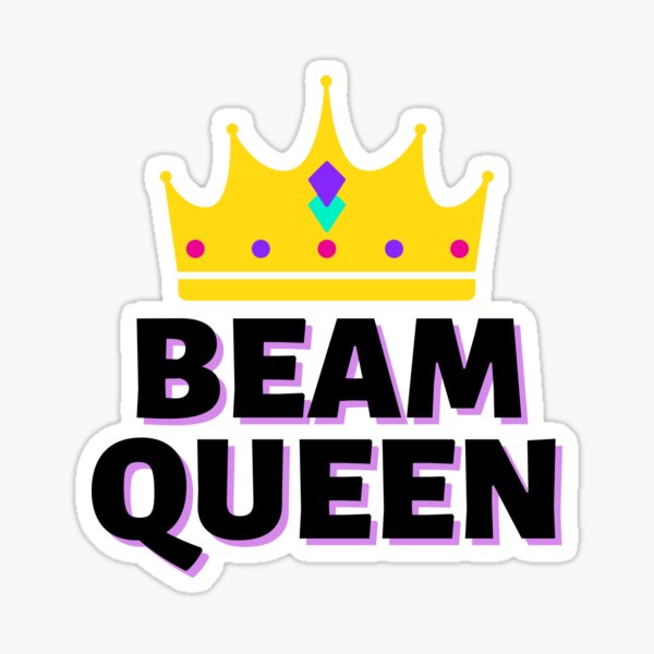 "Beam Queen" Sticker for Sale by GCDIllustrated | Redbubble