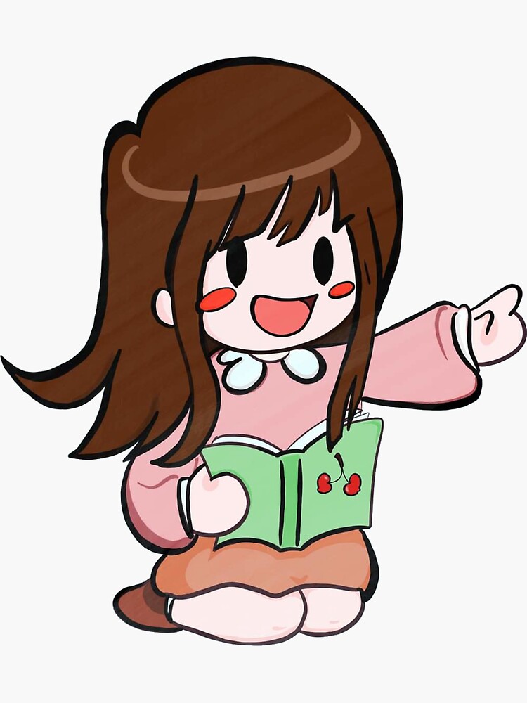 "Anime Chibi Girl Pointing" Sticker for Sale by PaaDoodles | Redbubble