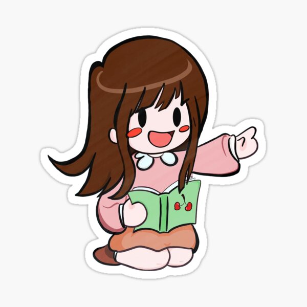 "Anime Chibi Girl Pointing" Sticker for Sale by PaaDoodles | Redbubble