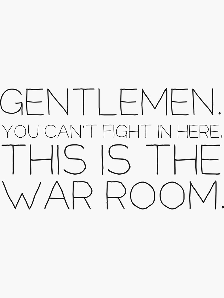 "Dr. Strangelove War Room Sticker" Sticker for Sale by dopenni372 ...