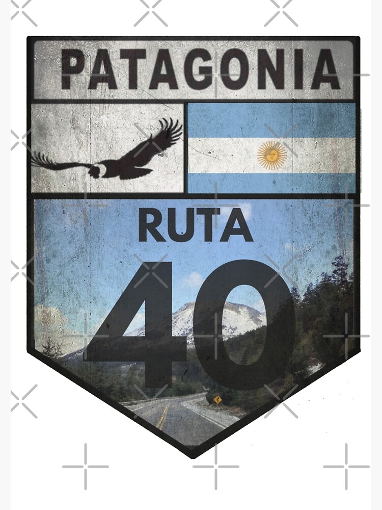 "Argentina's mythical route sign." Art Print by Pato-D | Redbubble