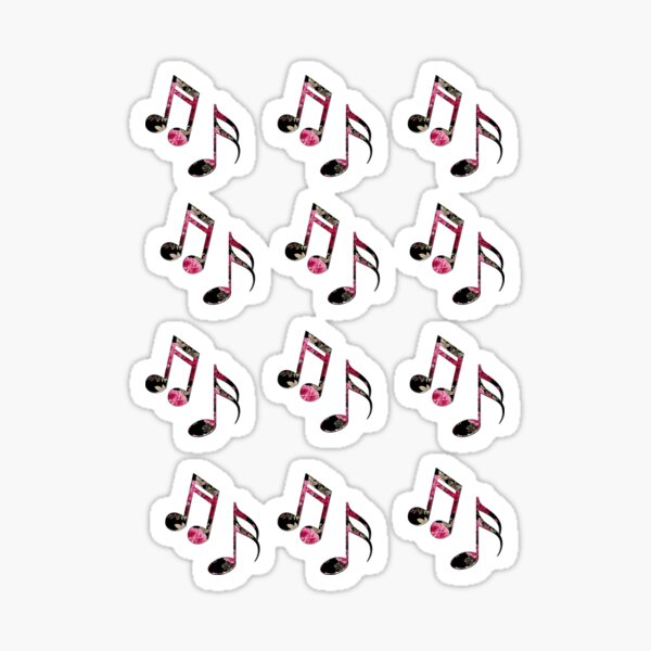 "musical notes" Sticker for Sale by igider | Redbubble