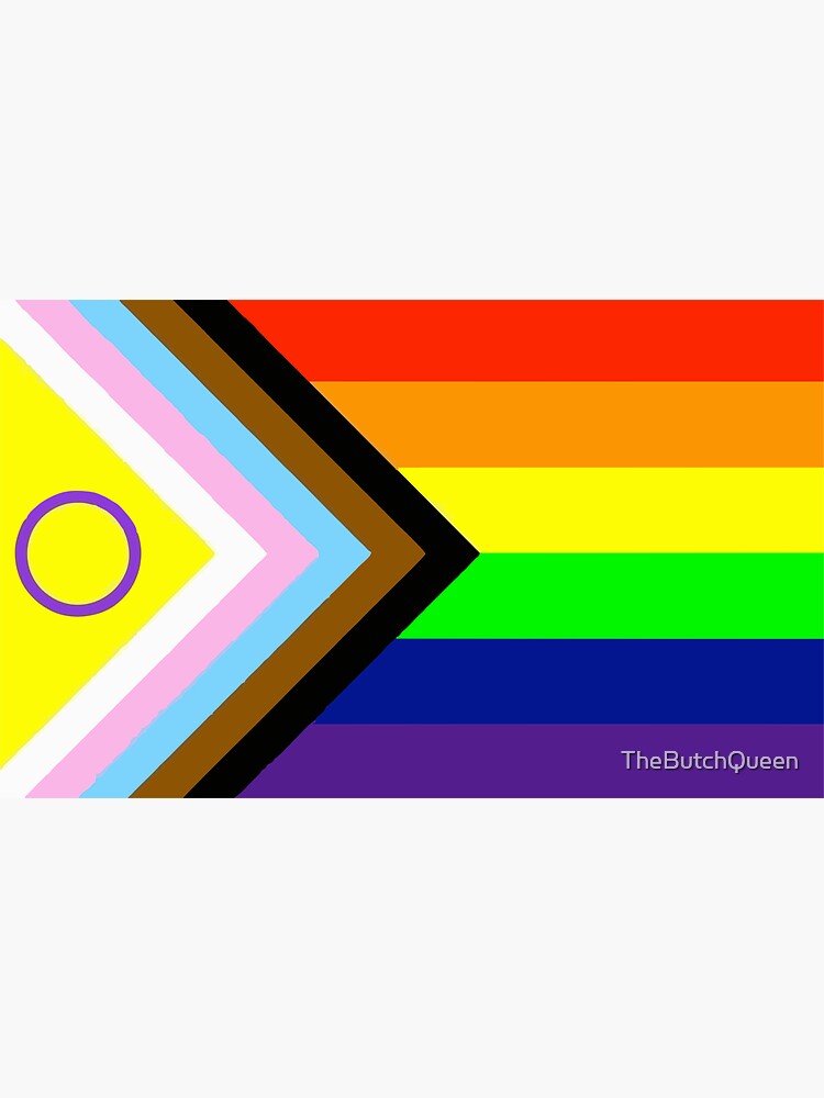 "LGBTQI RIANBOW PRIDE FLAG" Sticker for Sale by TheButchQueen | Redbubble