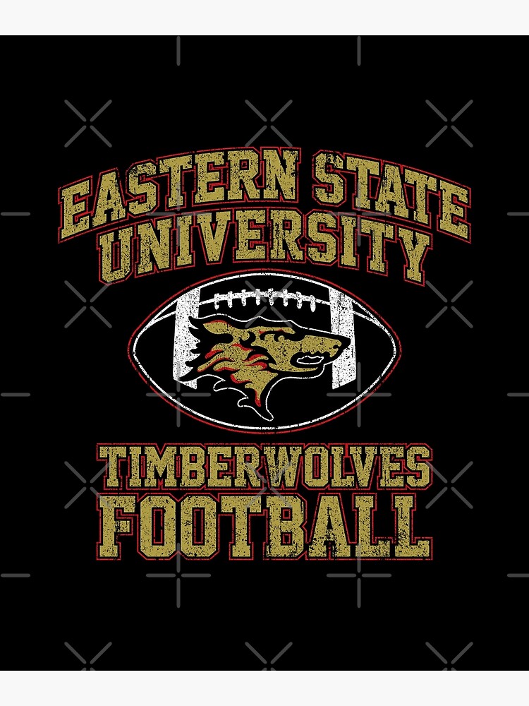 "Eastern State University Timberwolves Football" Poster for Sale by ...