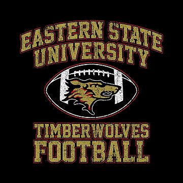 "Eastern State University Timberwolves Football" Poster for Sale by ...