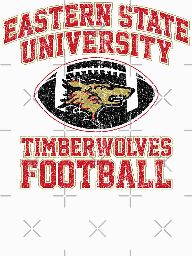 "Eastern State University Timberwolves Football (Variant)" Essential T ...