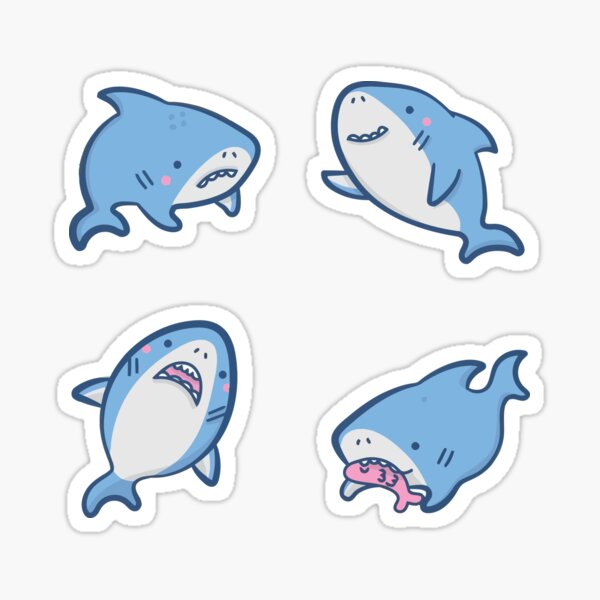 "shark pack" Sticker for Sale by zaher97 | Redbubble